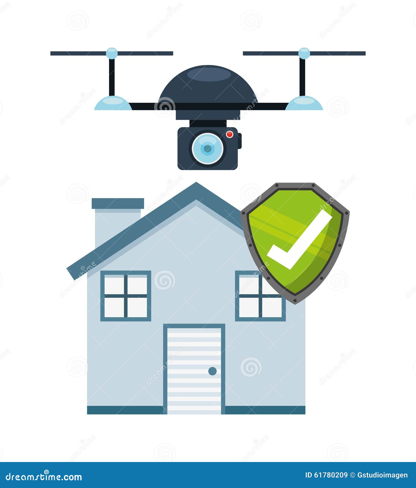 Drone technology design stock vector. Illustration of camera - 61780209