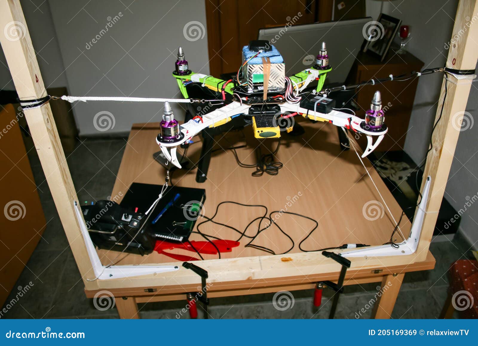 A Big Drone Test Set Designed For The Testing Of Big Aerial Transport ...