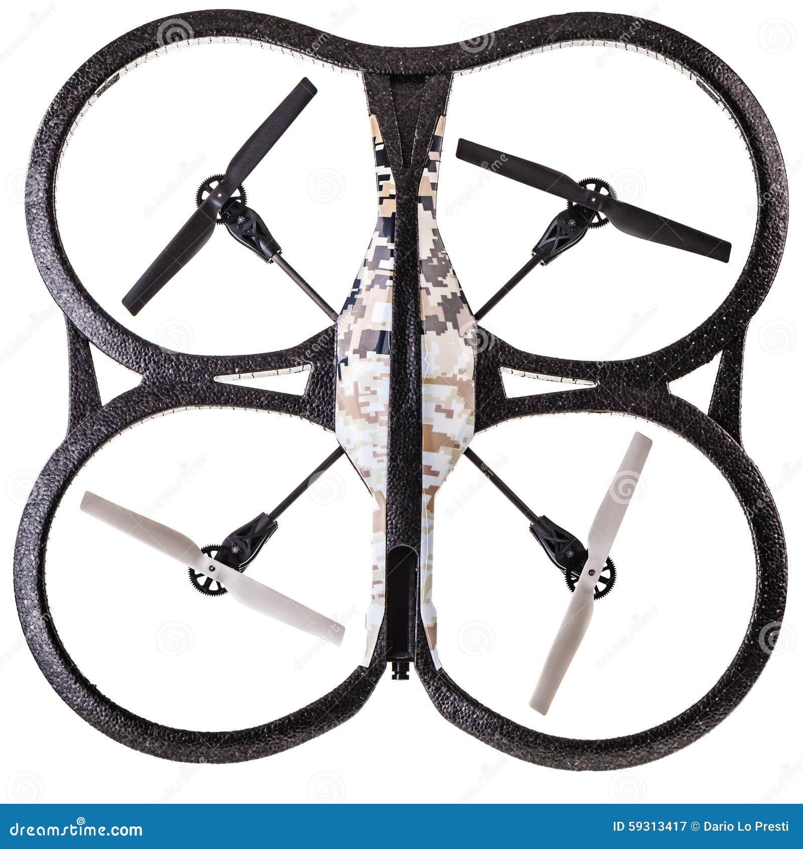 Drone top view stock image. Image of electric, mini, camo - 59313417