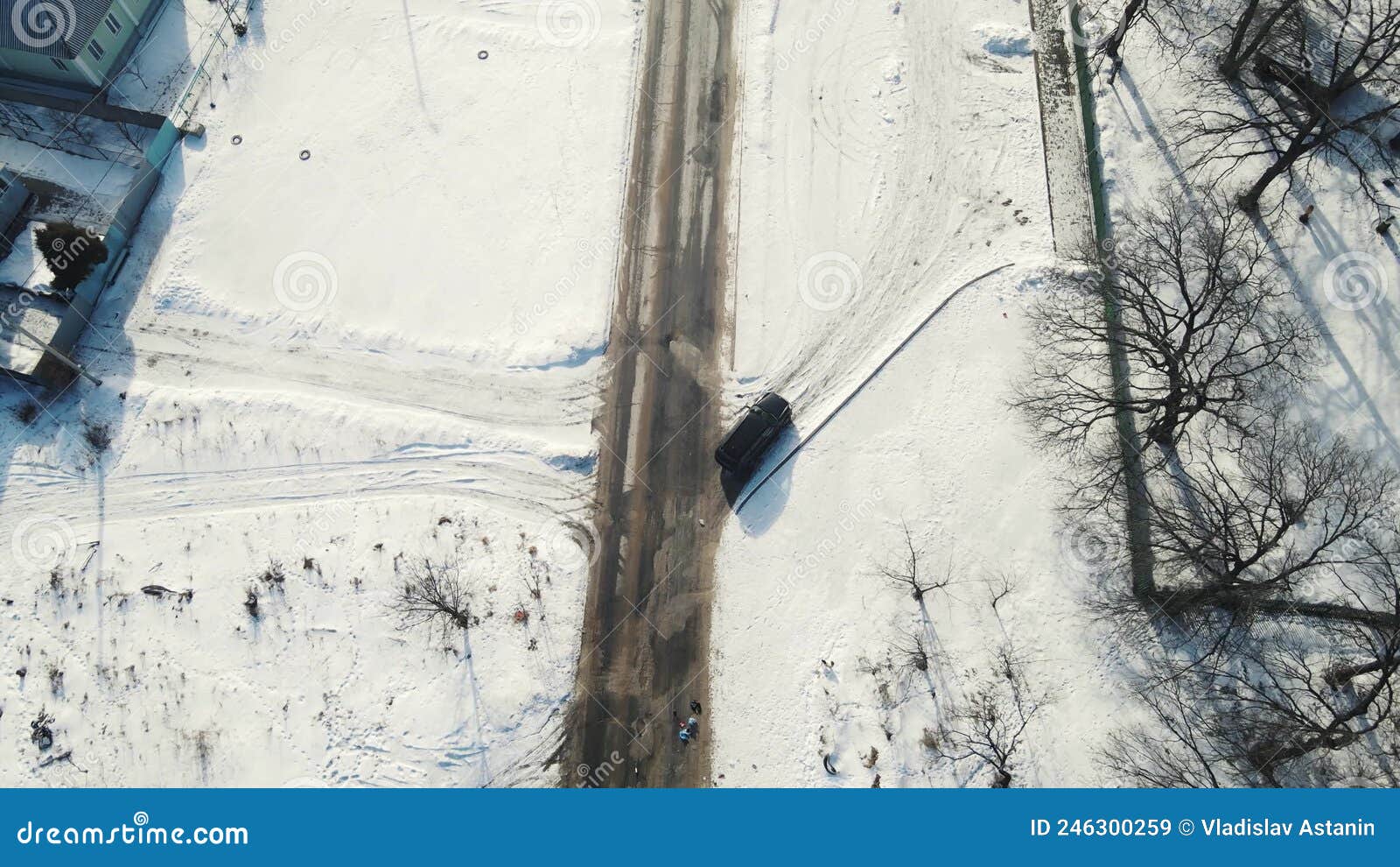 Drone Tracking a Car Driving on the Road Stock Video - Video of ...