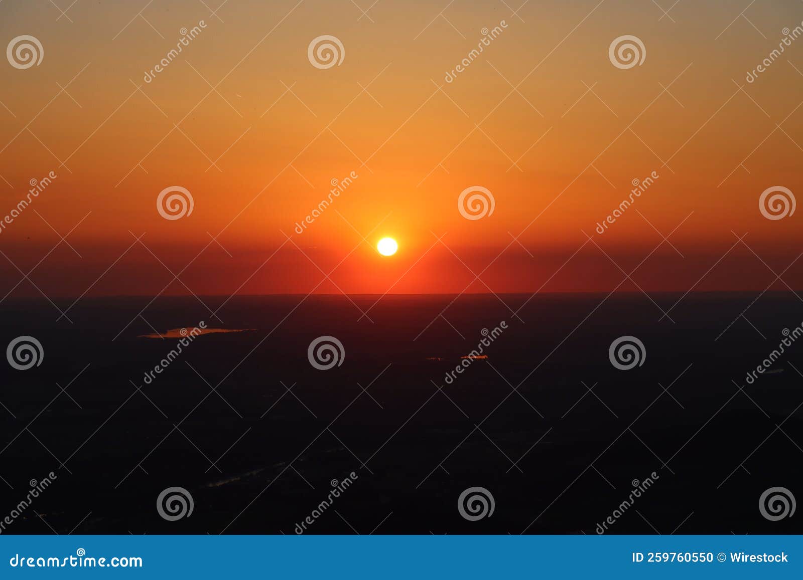 Drone Tranquil View of a Reddish Sunset Stock Photo - Image of ...