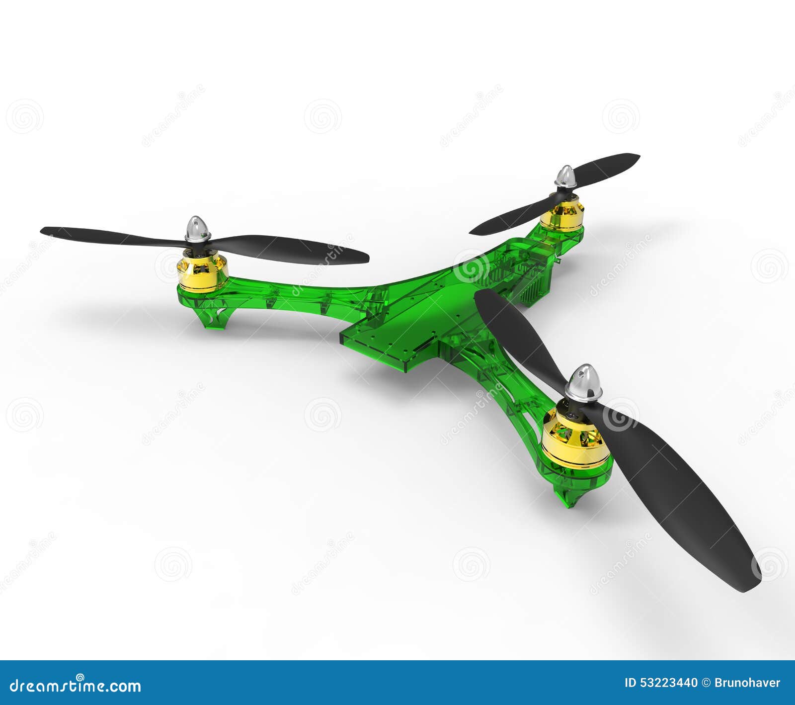 Tricopter Drone Design Prototype Build Showing Different Electronic ...