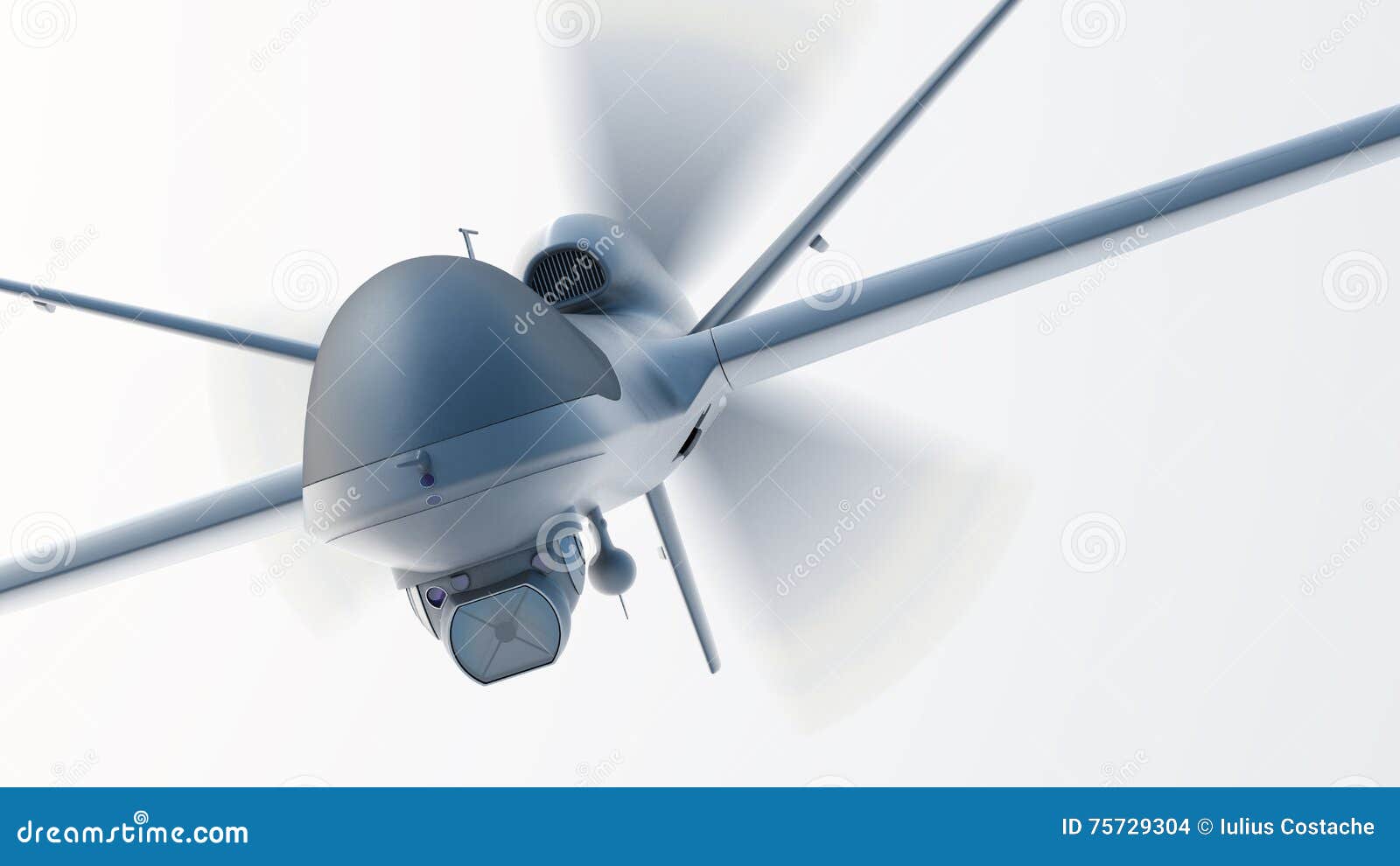 Drone UAV stock illustration. Illustration of gimbal - 75729304