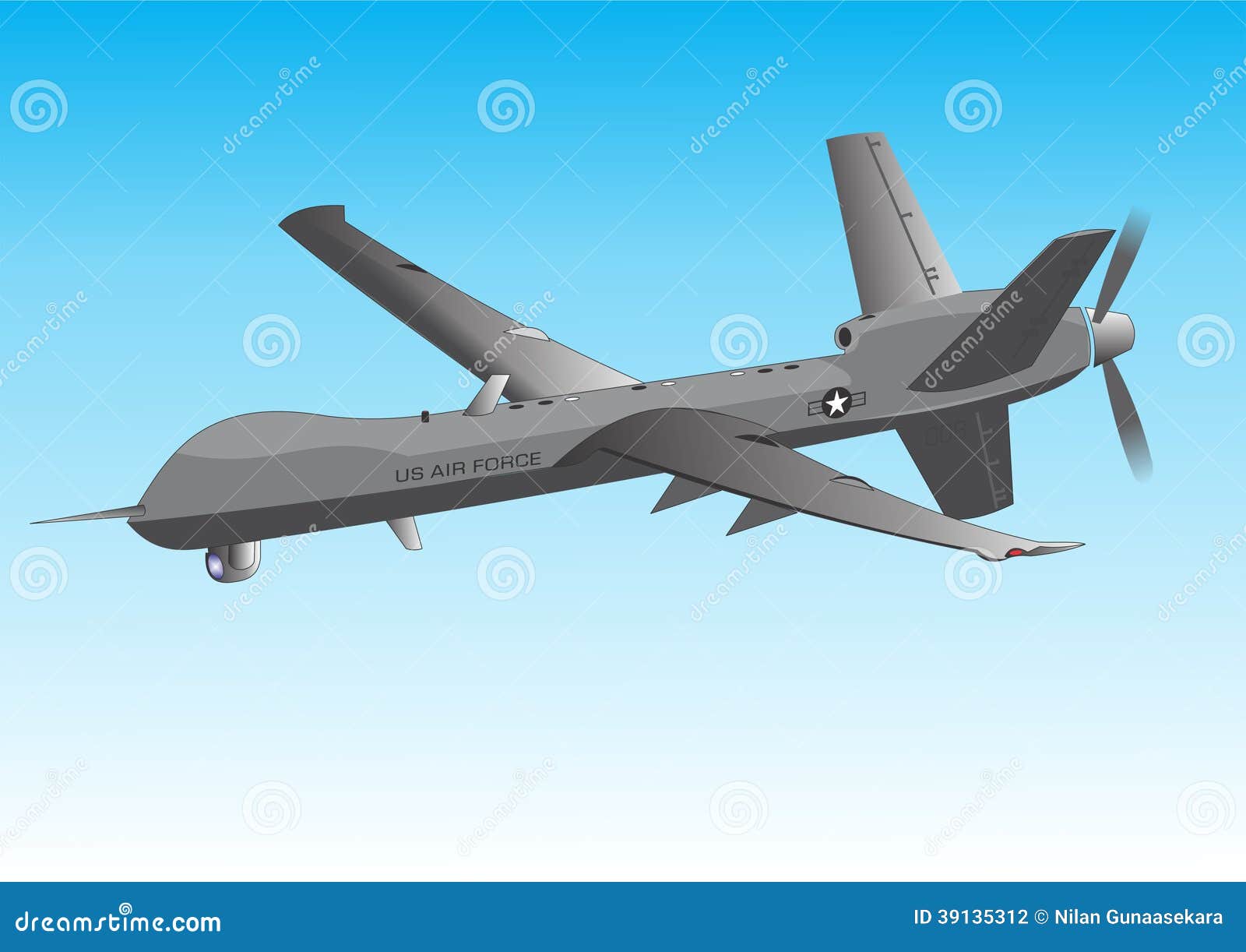 Drone stock illustration. Illustration of drone, areal - 39135312