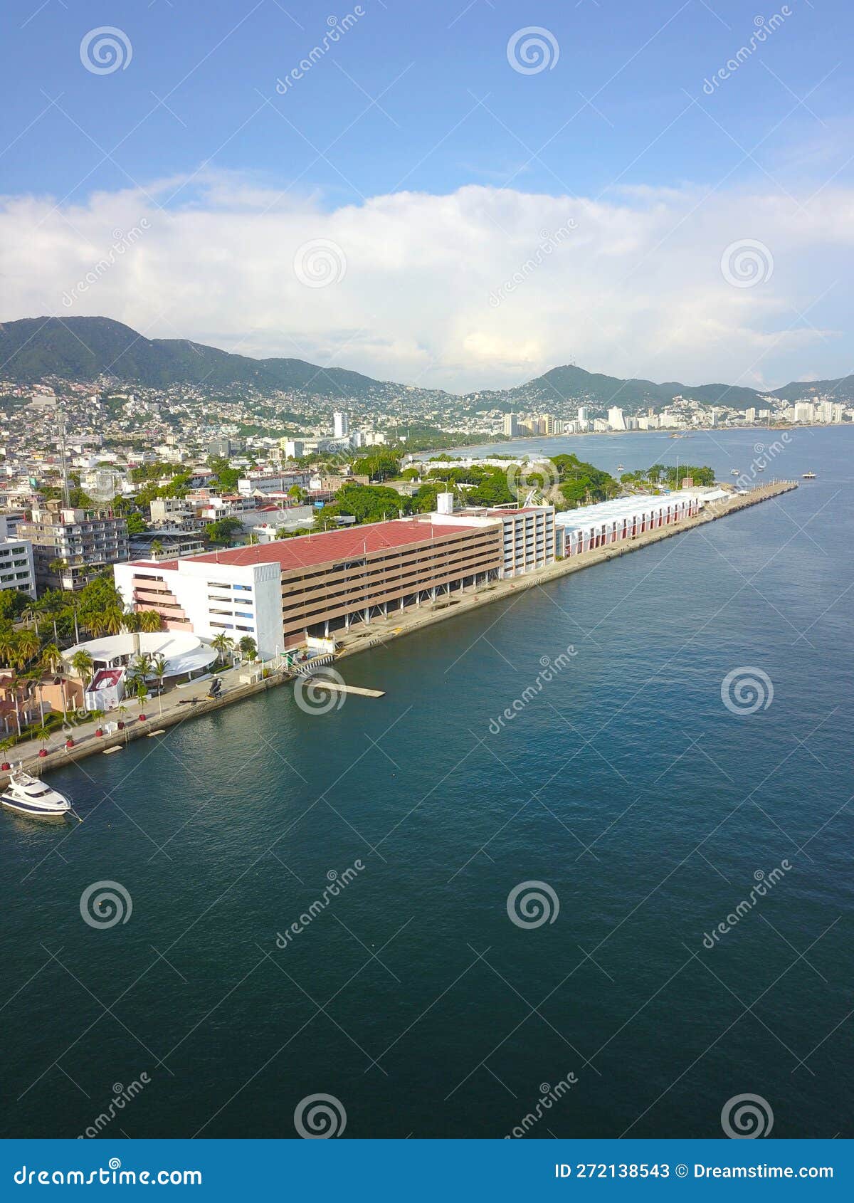 Drone View of Acapulco S Maritime Terminal: a Vertical Aerial Image ...