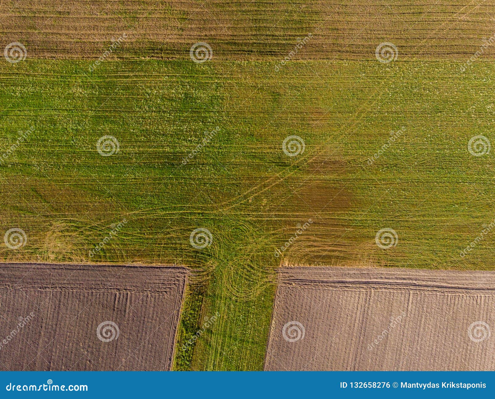 Drone View of Agricultural Land from Top Stock Photo - Image of farm ...