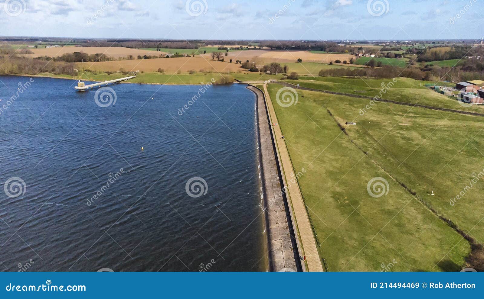 A Drone View of Alton Water in Suffolk Stock Image - Image of ...