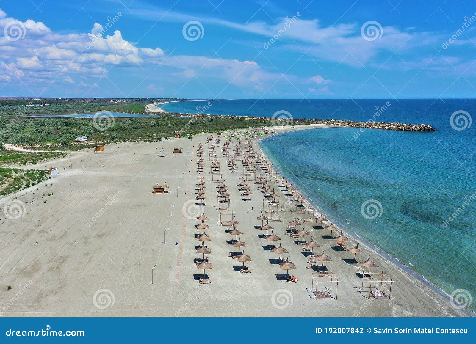 Drone view of a beach stock photo. Image of summer, default - 192007842