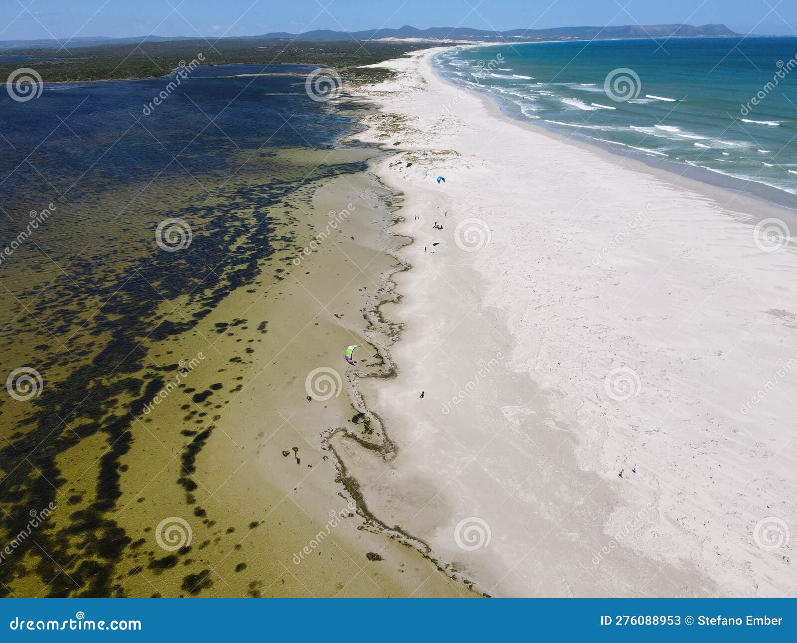 Drone View at the Beach of Hermanus in South Africa Stock Image - Image ...