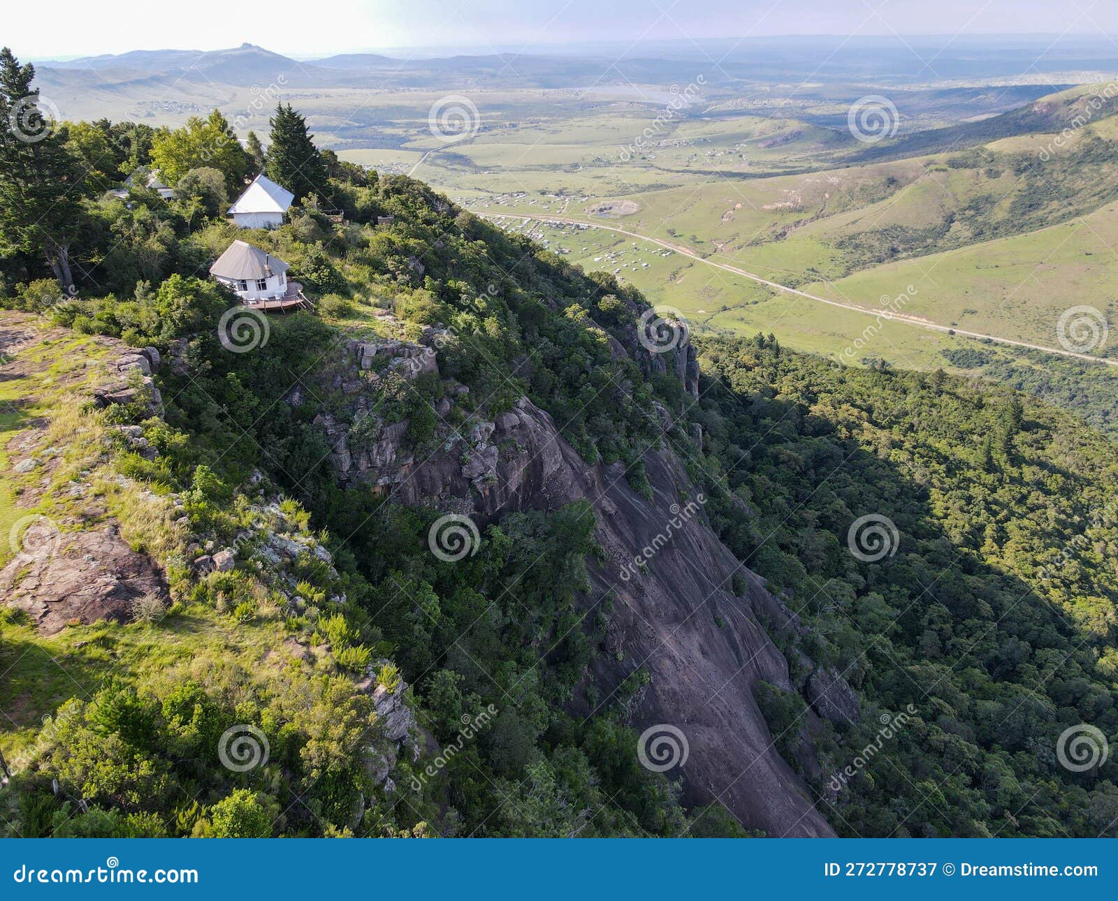 Drone View at the Countryside of Hogsback on South Africa Stock Image ...