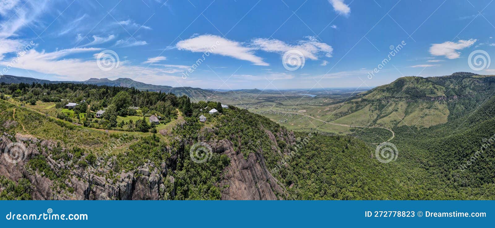 Drone View at the Countryside of Hogsback on South Africa Stock Image ...