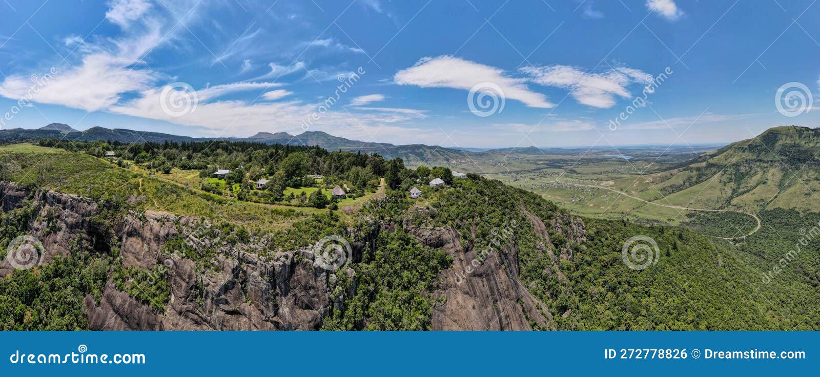 Drone View at the Countryside of Hogsback on South Africa Stock Photo ...