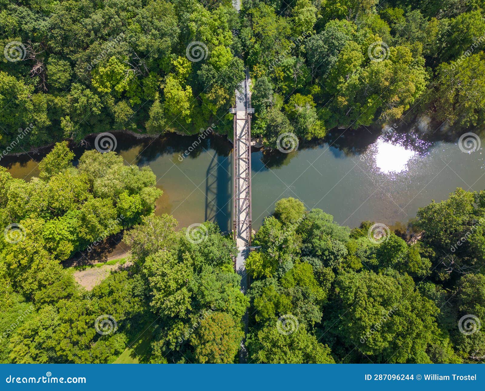 Drone view of creek stock photo. Image of orange, landscape - 287096244