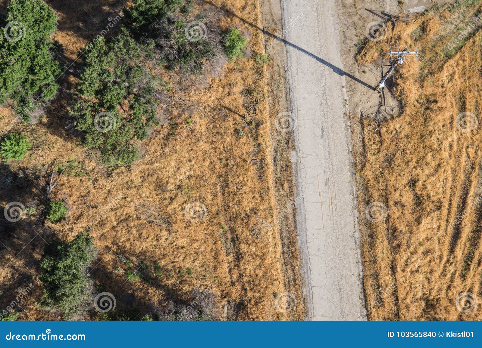 Drone View of Empty Road stock photo. Image of explore - 103565840
