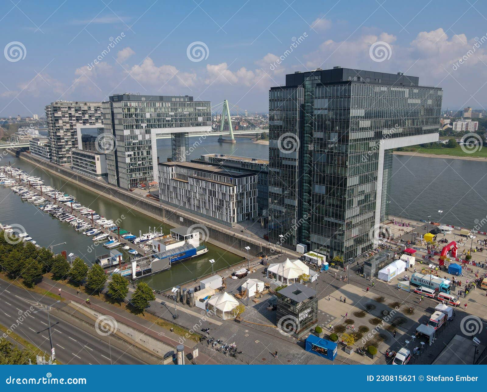 Drone View at Modern Building of Cologne in Germany Editorial Photo ...