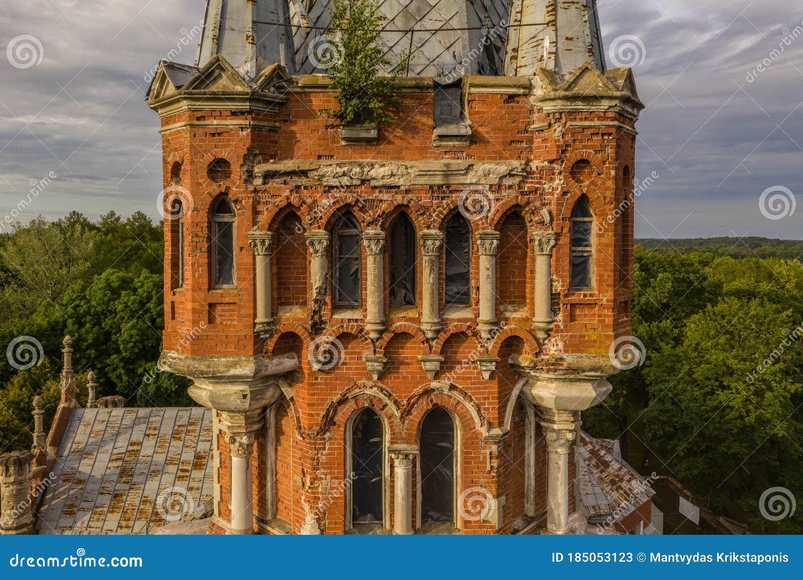 Old Mansion Tower Royalty-Free Stock Photography | CartoonDealer.com ...
