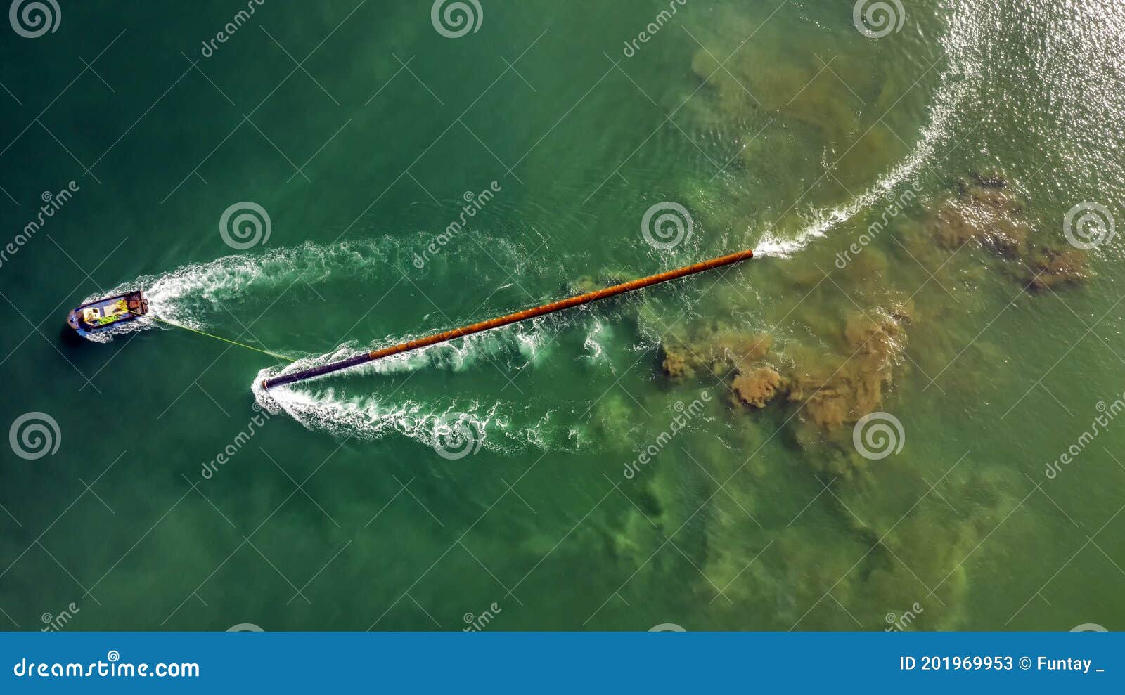 Drone View of a Pier Construction. a Pier is a Raised Structure that ...