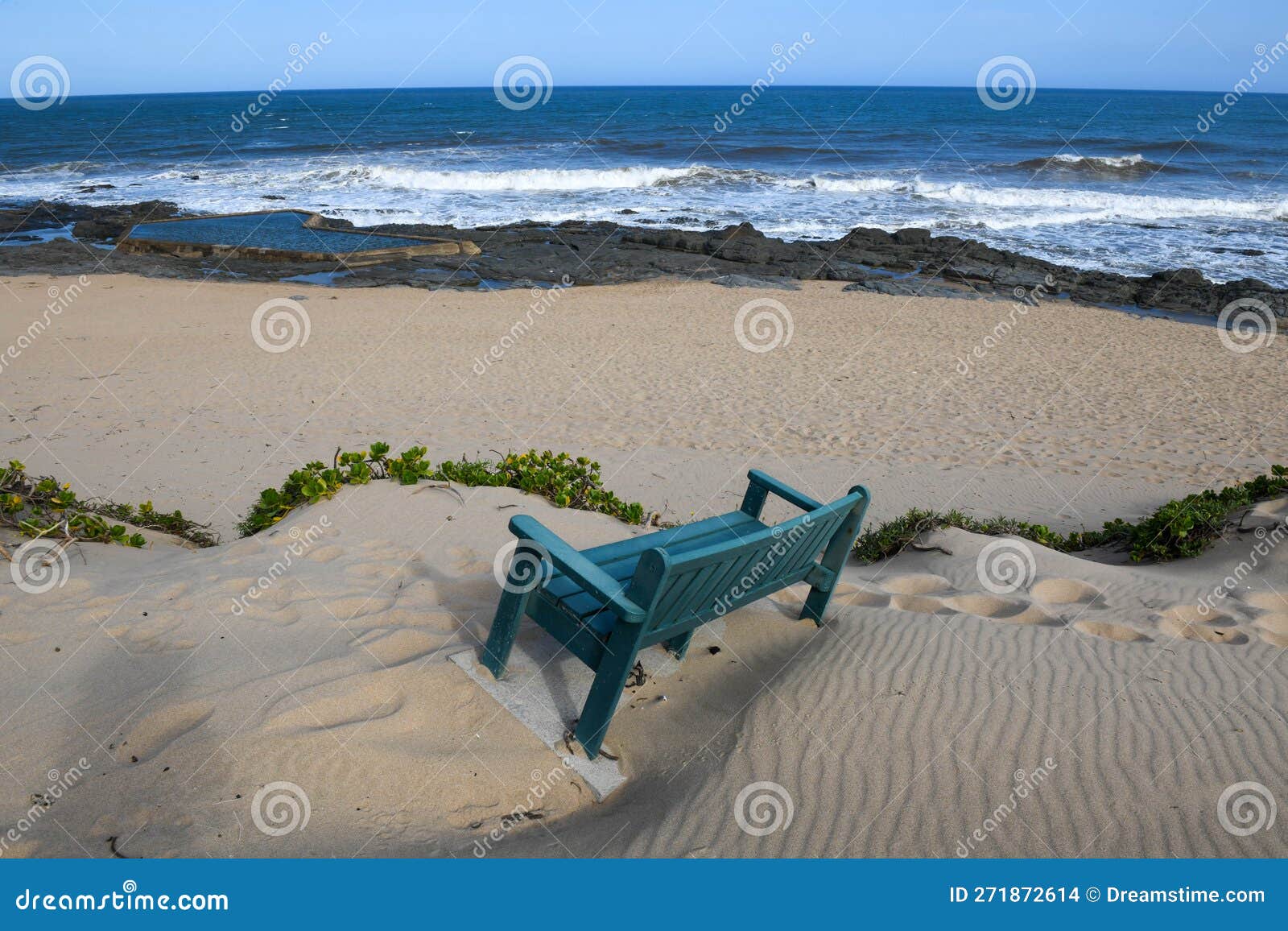 Drone View at Shelly Beach in South Africa Stock Photo - Image of ...