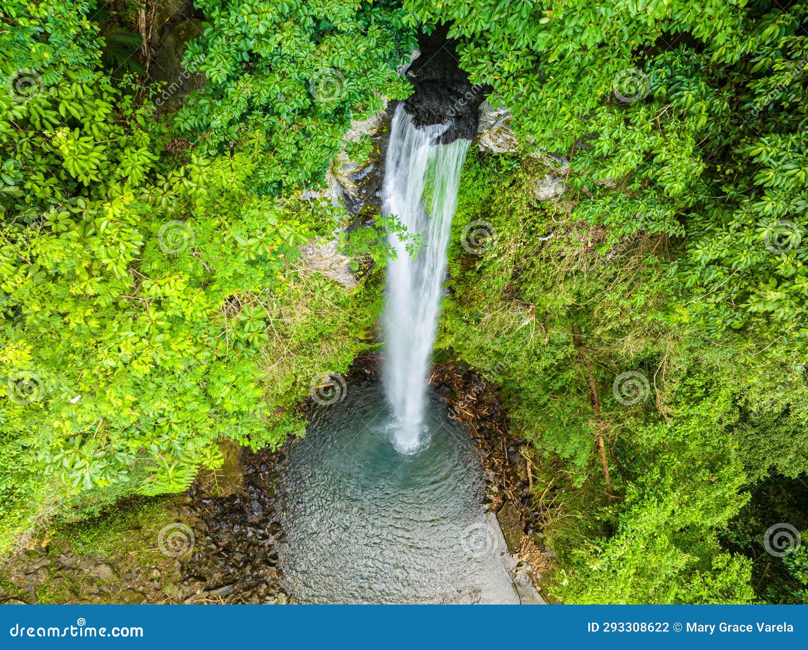 Katibawasan Falls in Camiguin Island. Philippines. Stock Photo - Image ...