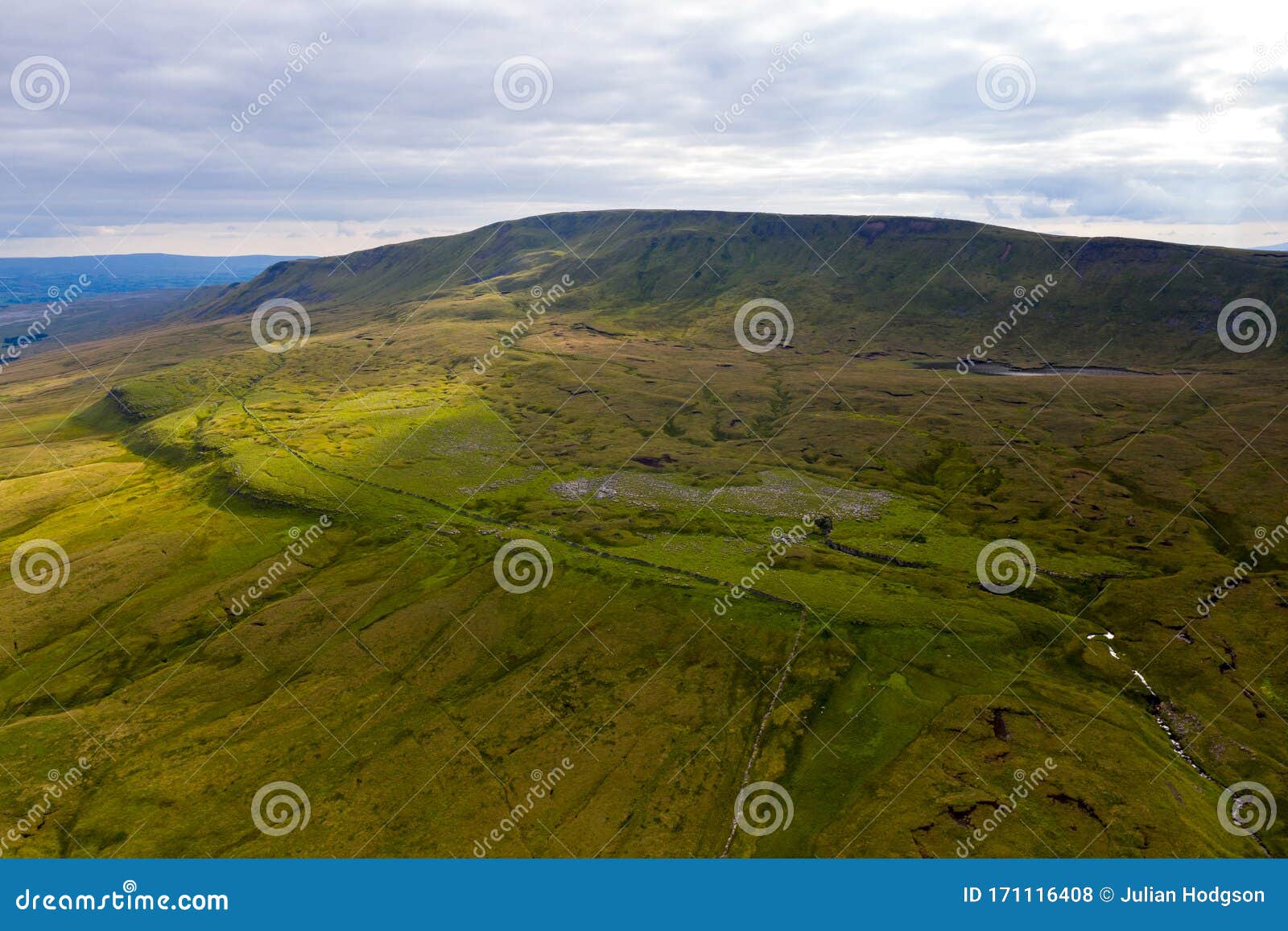 Drone view of Whernside stock photo. Image of mountain - 171116408