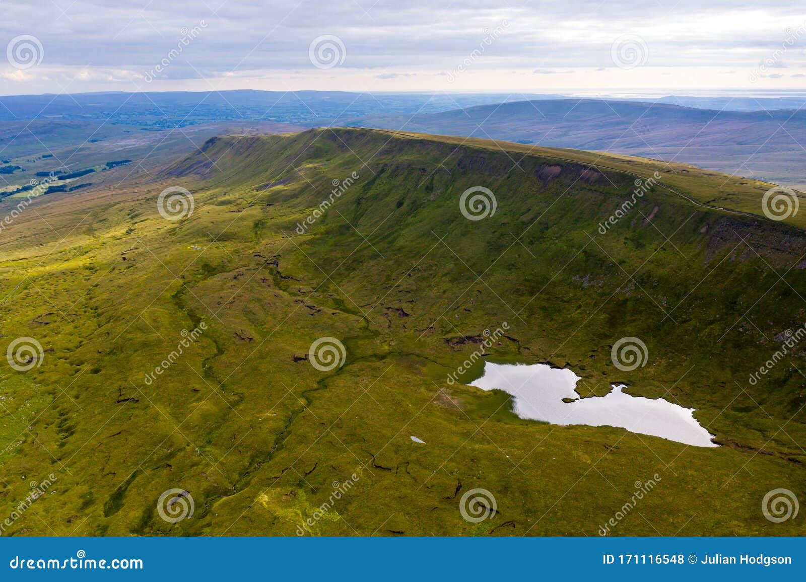 Drone view of Whernside stock photo. Image of cloud - 171116548