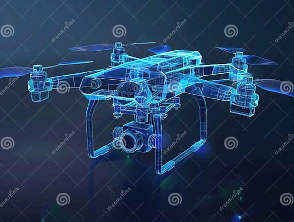 Drone Visualization with Augmented Reality Transparent Drone in Studio ...