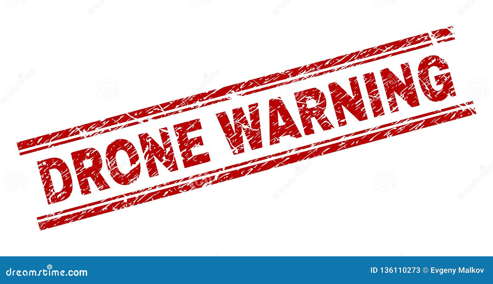 Grunge Textured DRONE WARNING Stamp Seal Stock Vector - Illustration of ...