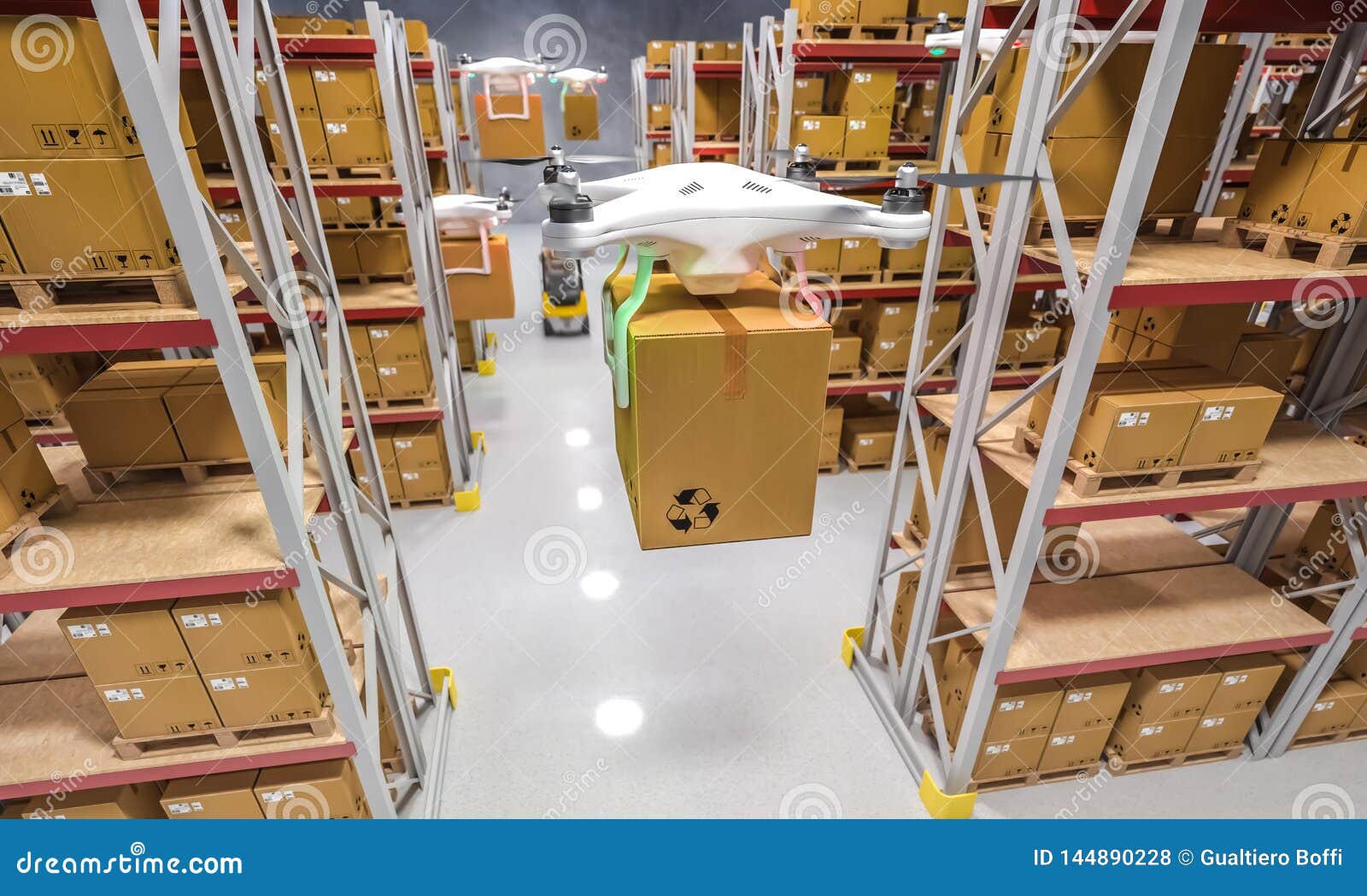 Drone at work stock illustration. Illustration of tool - 144890228