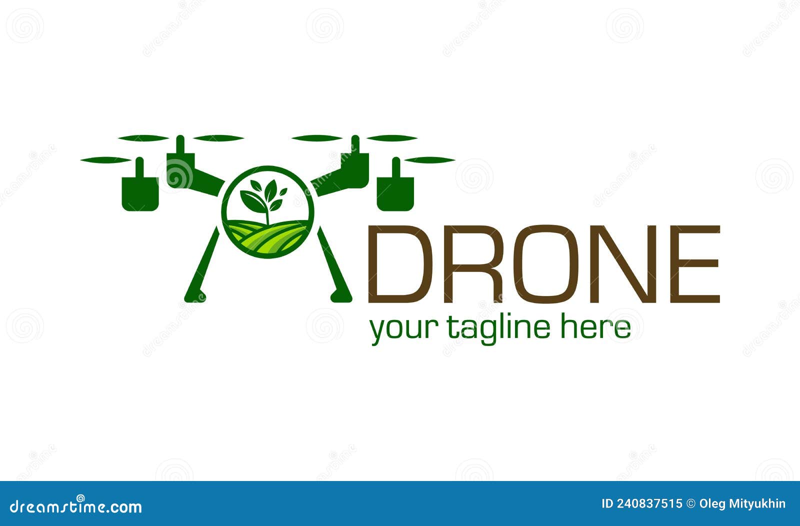 Drones for Agriculture Logo. the Future of Farming and Agriculture ...