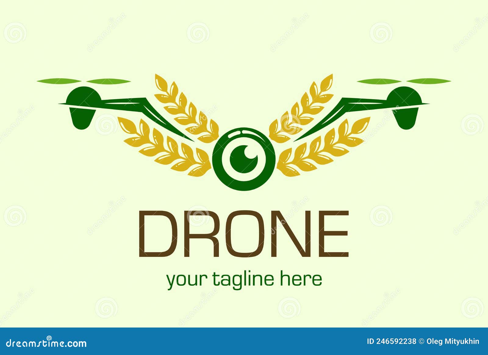 Drones for Agriculture Logo. the Future of Farming and Agriculture ...