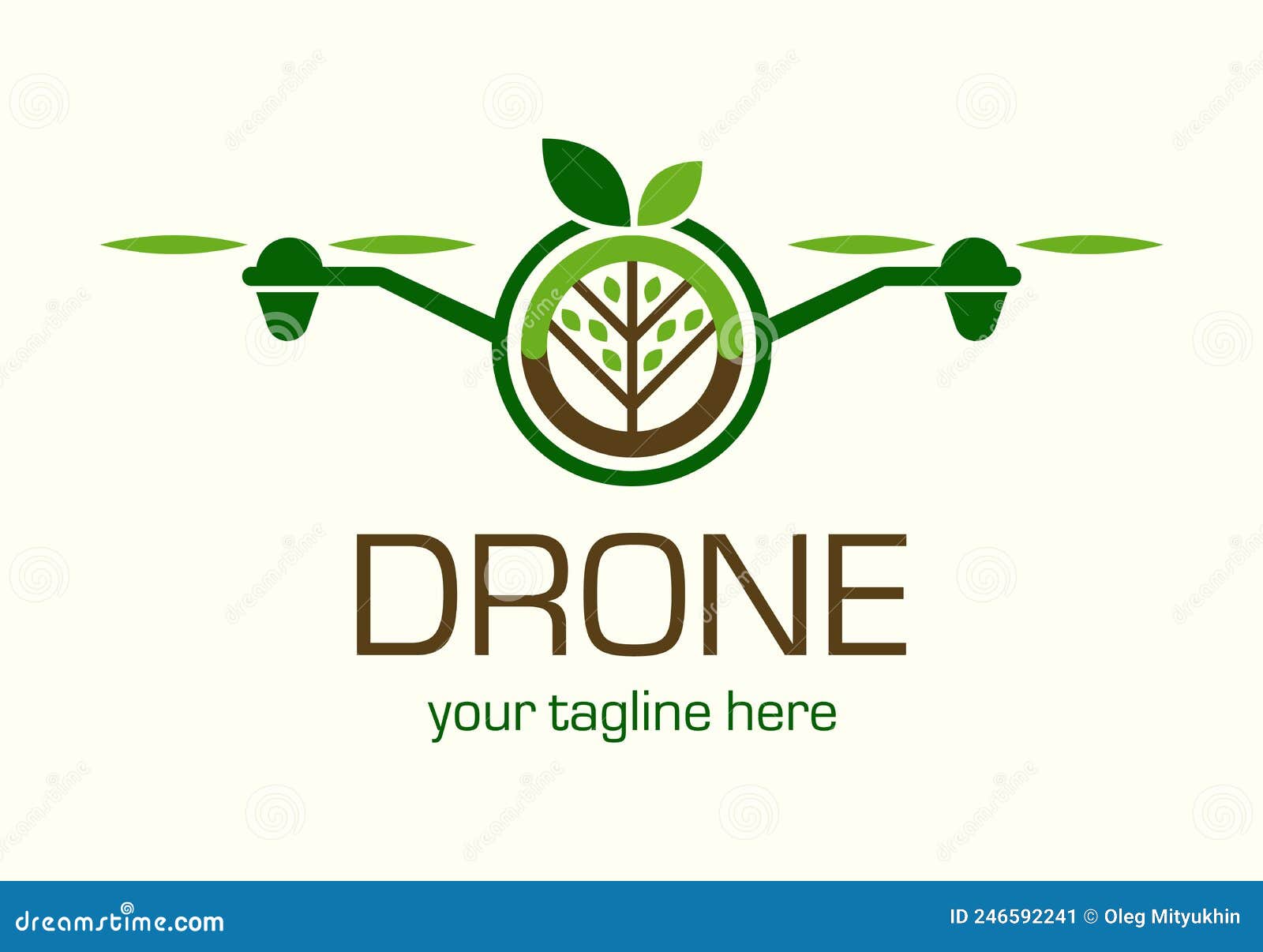 Drones for Agriculture Logo. the Future of Farming and Agriculture ...