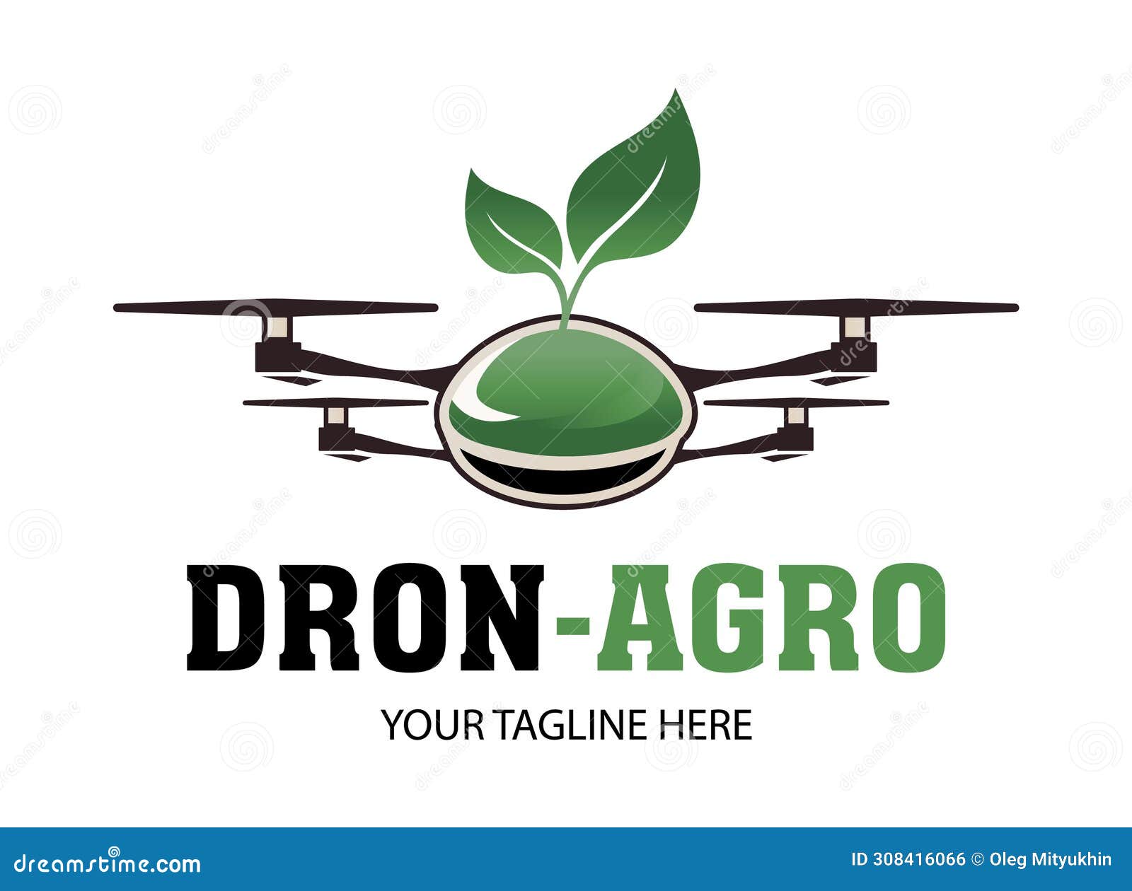 Drones for Agriculture Logo. the Future of Farming and Agriculture ...