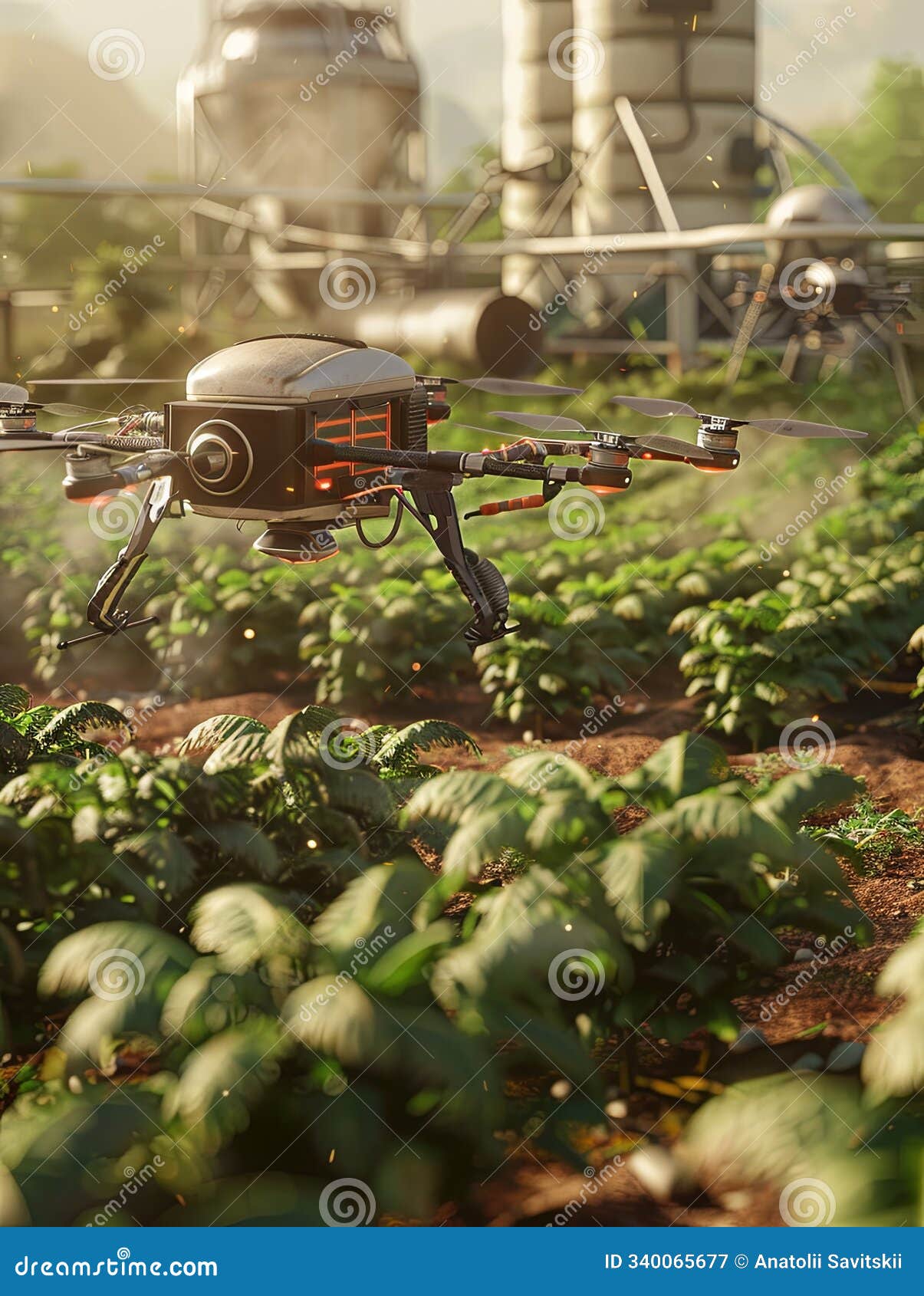 Drones Equipped with Sensors Collect Data while Robots Assist in ...