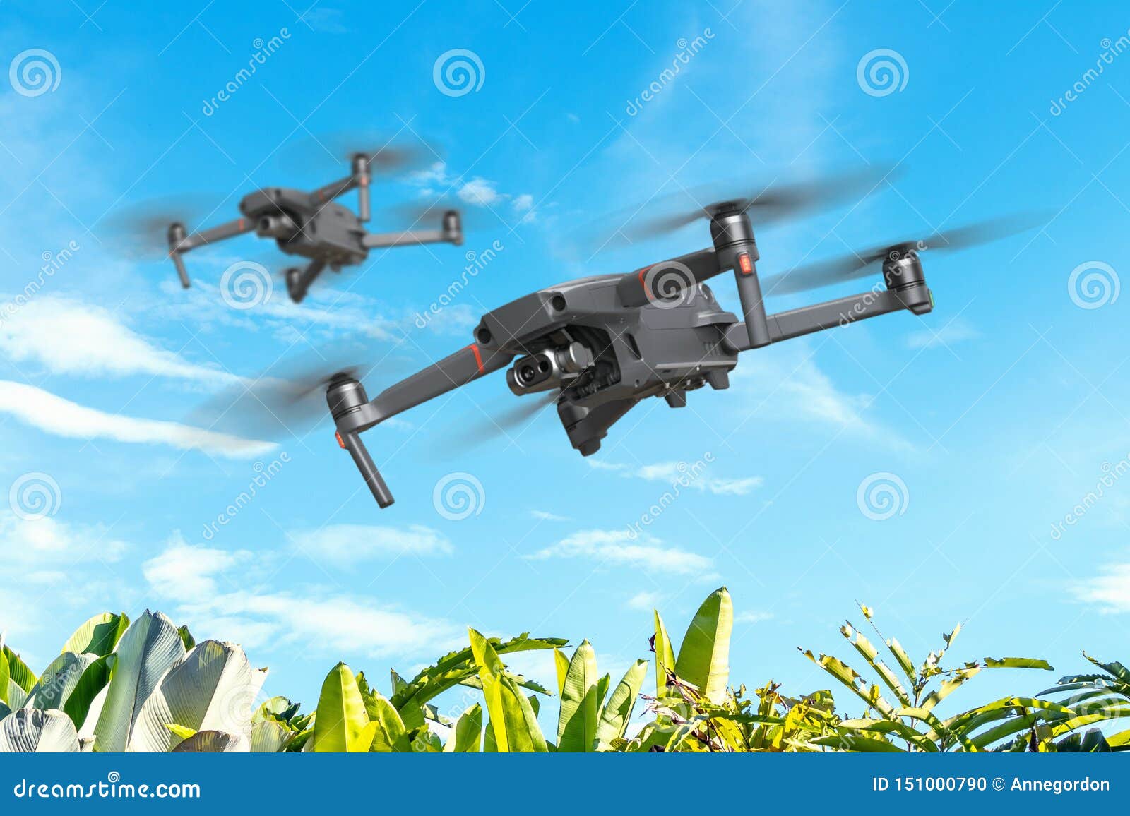 Drones Flying Over field stock photo. Image of outdoors - 151000790