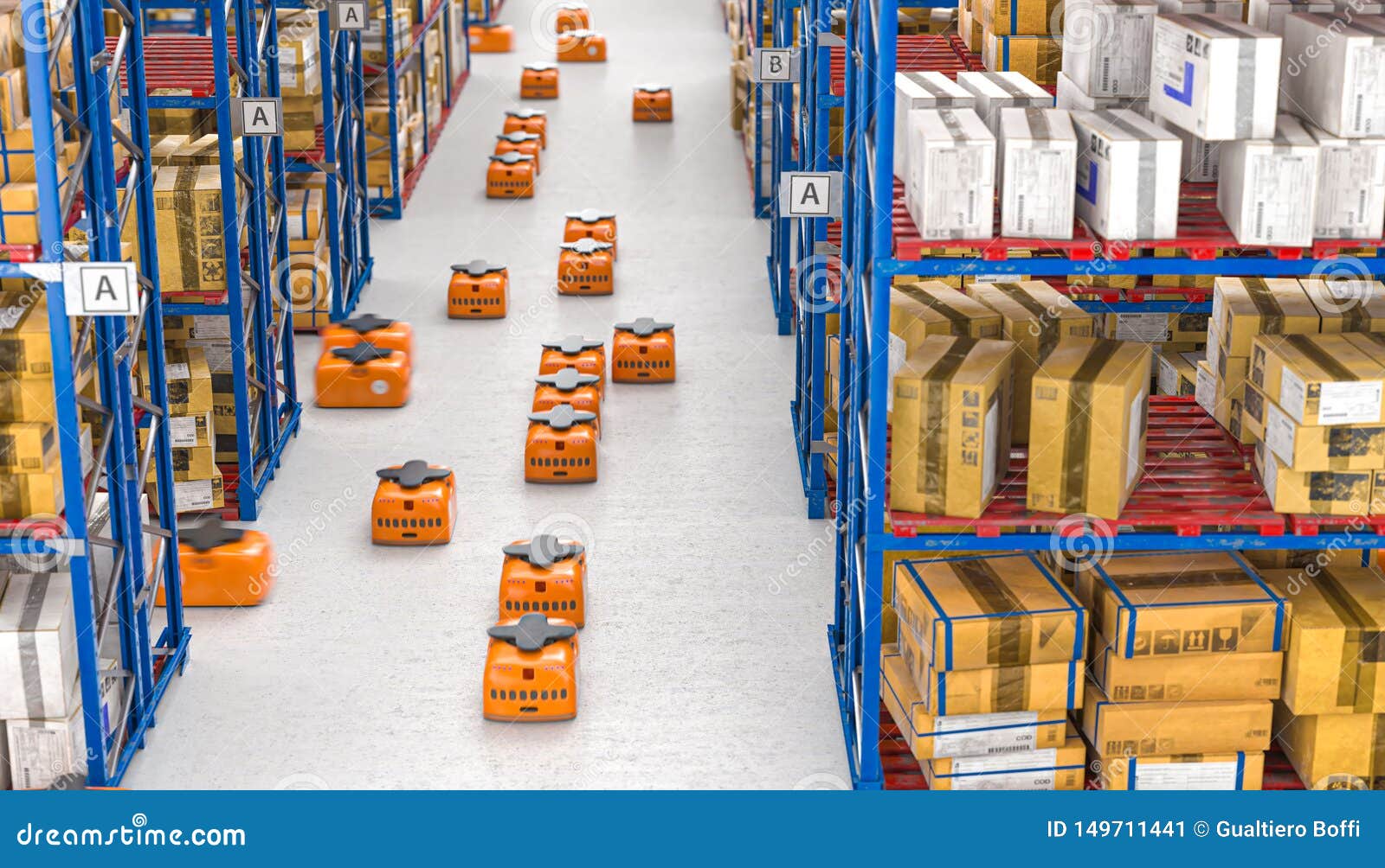 Modern Warehouse Distribution Center Optimized For Efficiency And ...