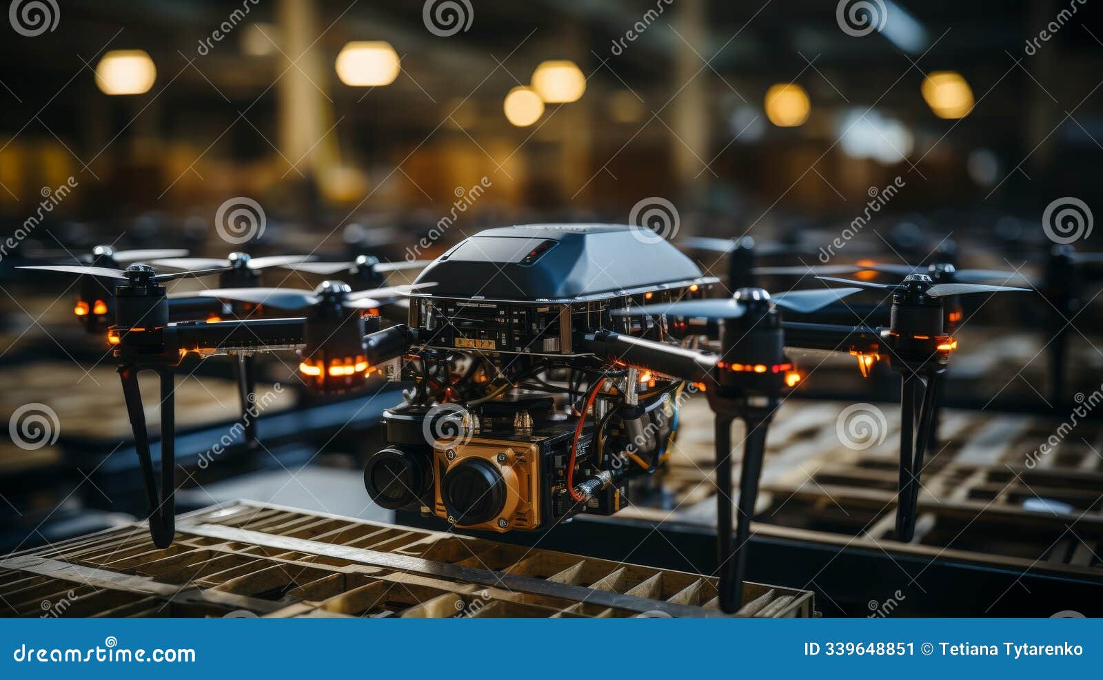 Drones Navigate through a High-tech Factory, Enhancing Efficiency in ...