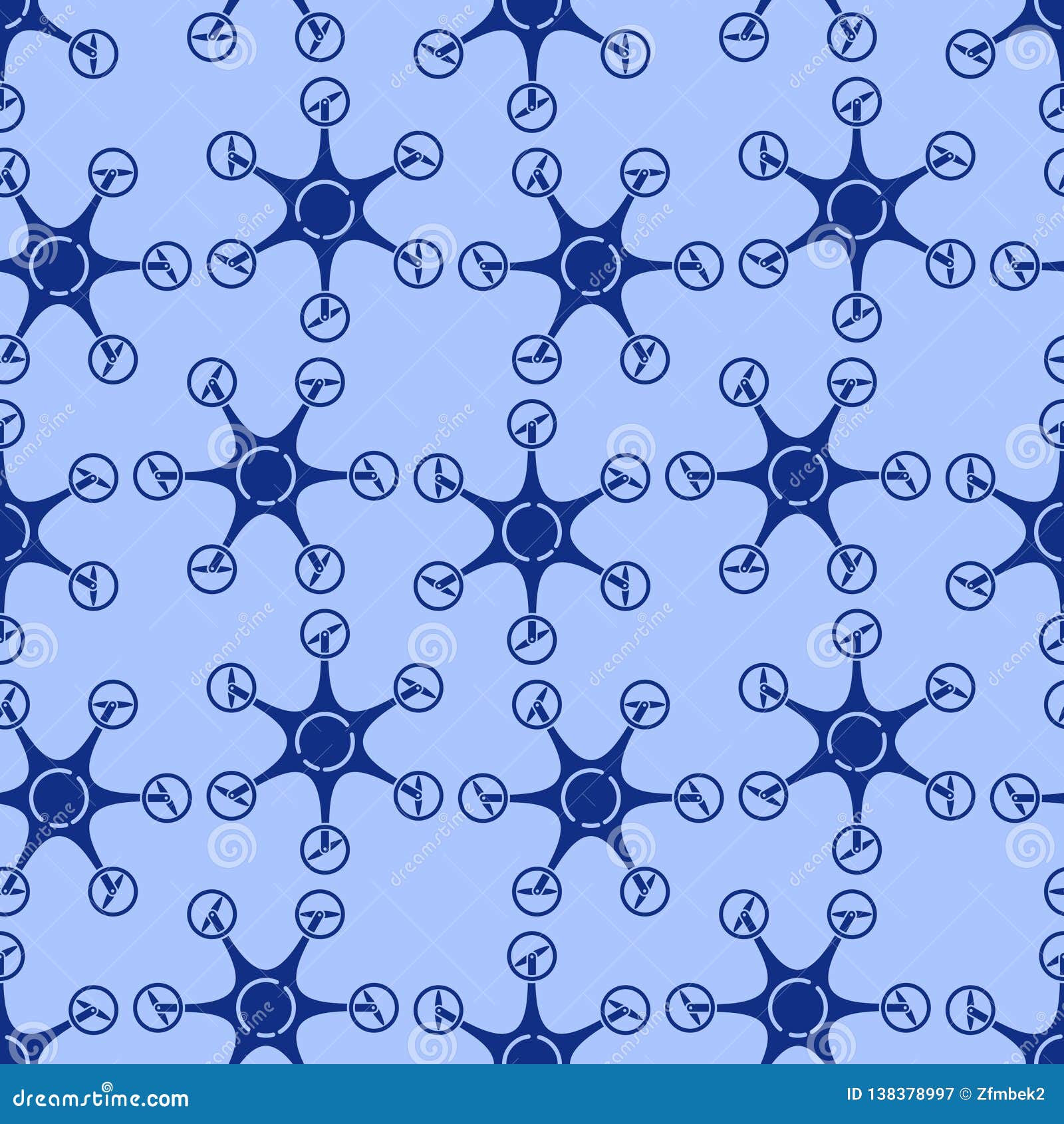 Drones Seamless Pattern. Vector Illustration Stock Vector ...