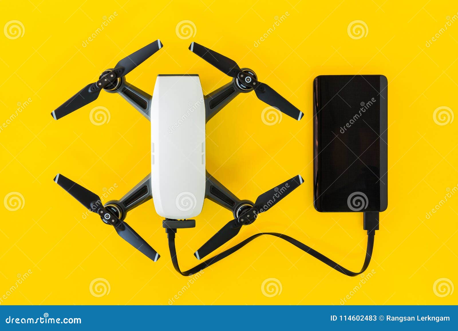 Drones with small white. stock image. Image of blinker - 114602483