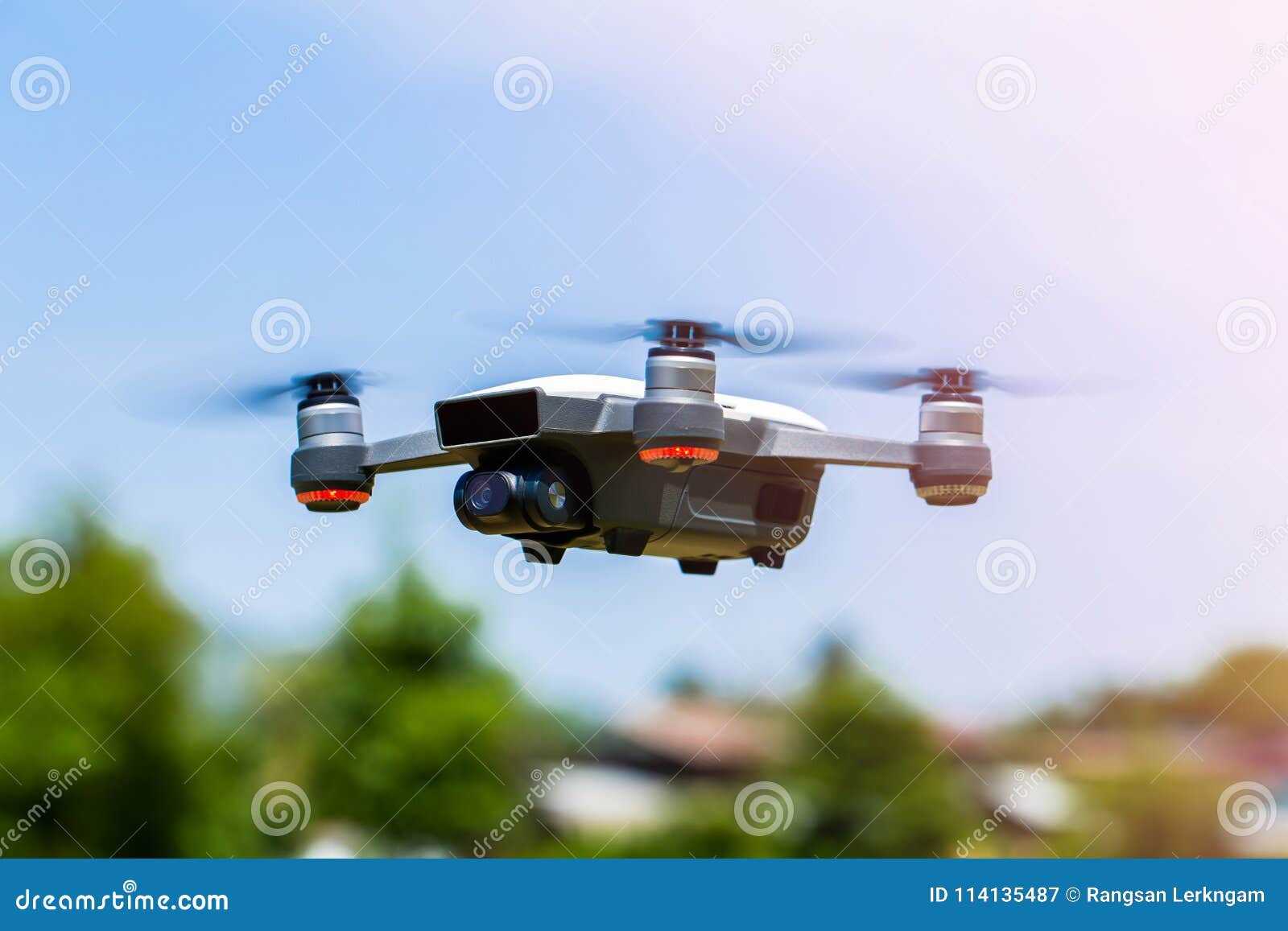 Drones with small white. stock image. Image of future - 114135487
