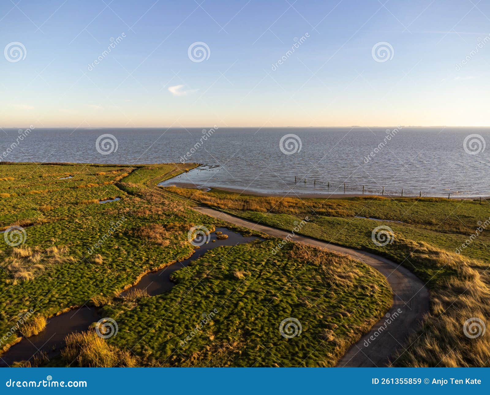 Droneview Nature Netherlands Stock Image - Image of beautiful ...