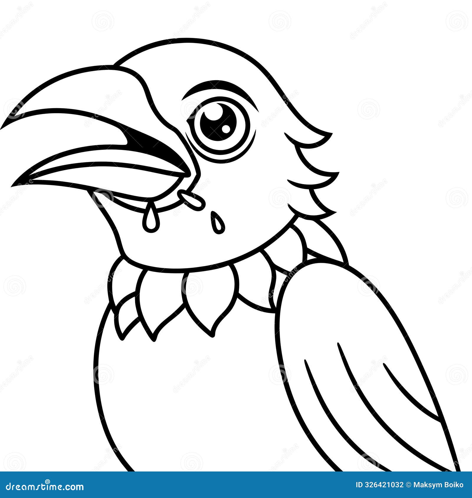 Drongo Bird Cries Icon Vector Stock Vector - Illustration of happy ...