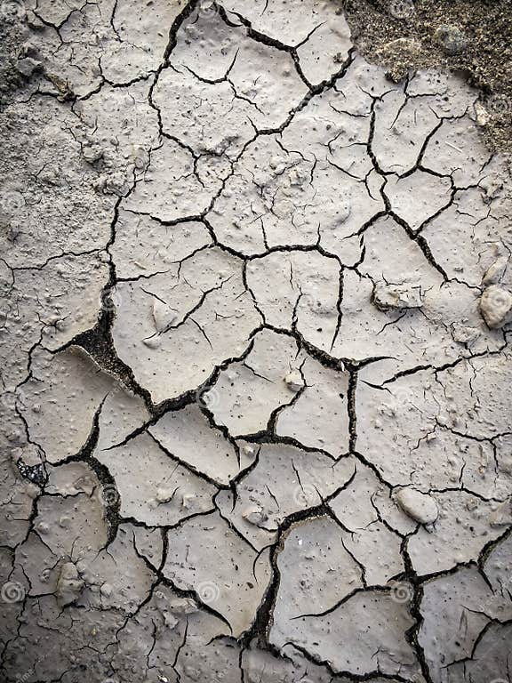 Droogte Grond Met Scheuren Op Een Gedetailleerde Structuur Van Het ... Droogte Grond Met Scheuren Op Een Gedetailleerde Structuur Van Het ...