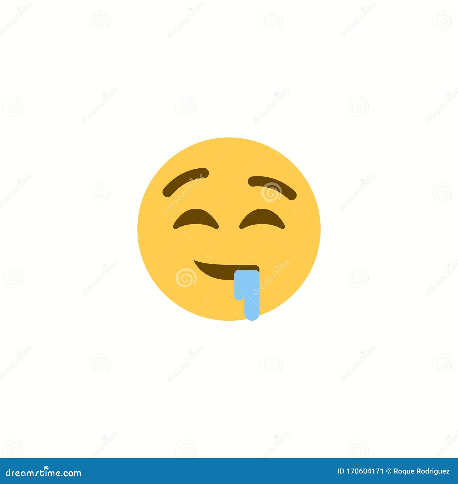 3d Emoji Drooling Face Royalty Free Cartoon 250072349