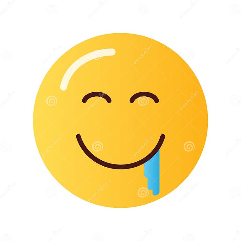 Drooling Face Icon Vector Image. Stock Vector - Illustration of symbol ...