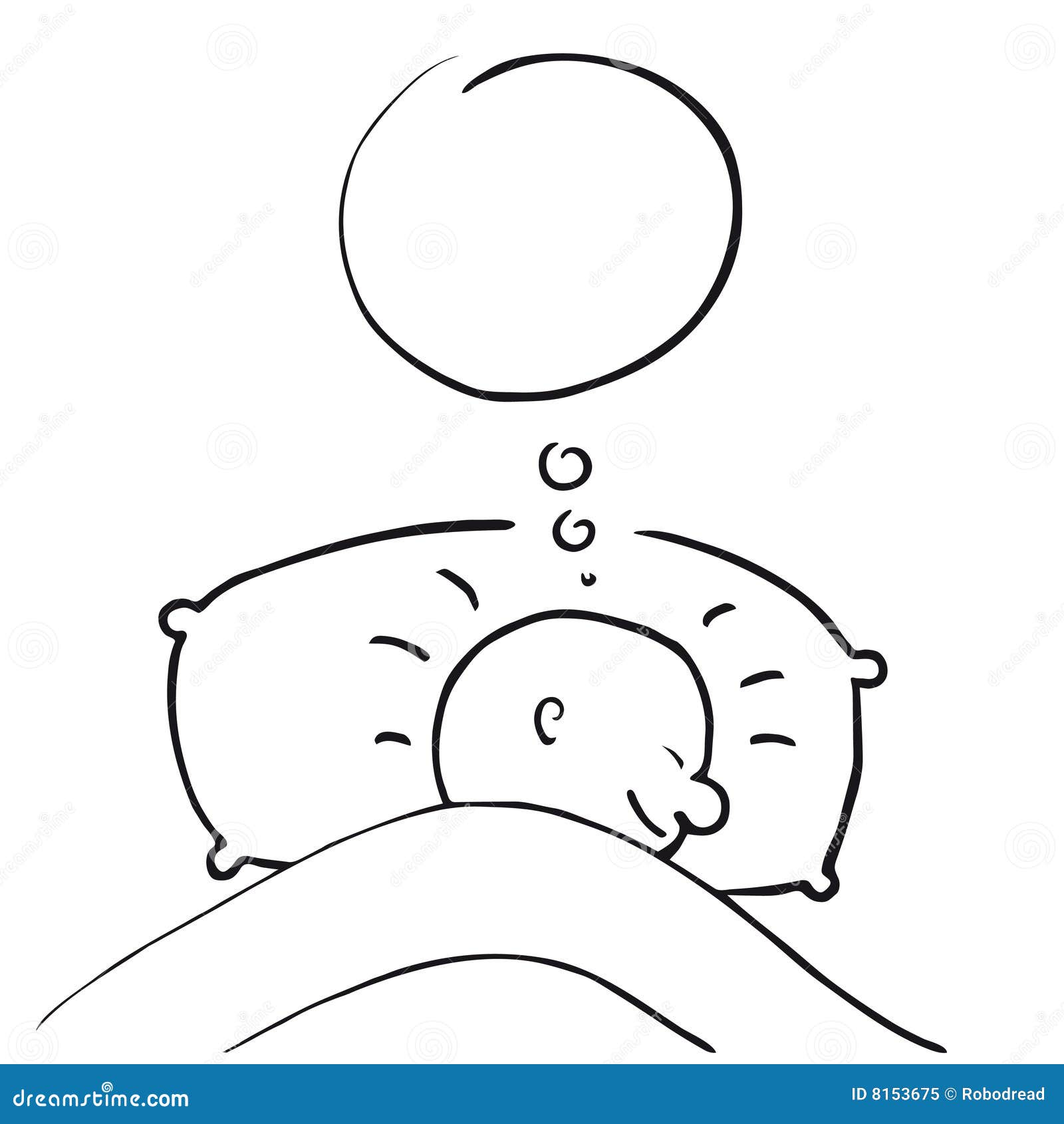 Droom (vector) vector illustratie. Illustration of dromen - 8153675