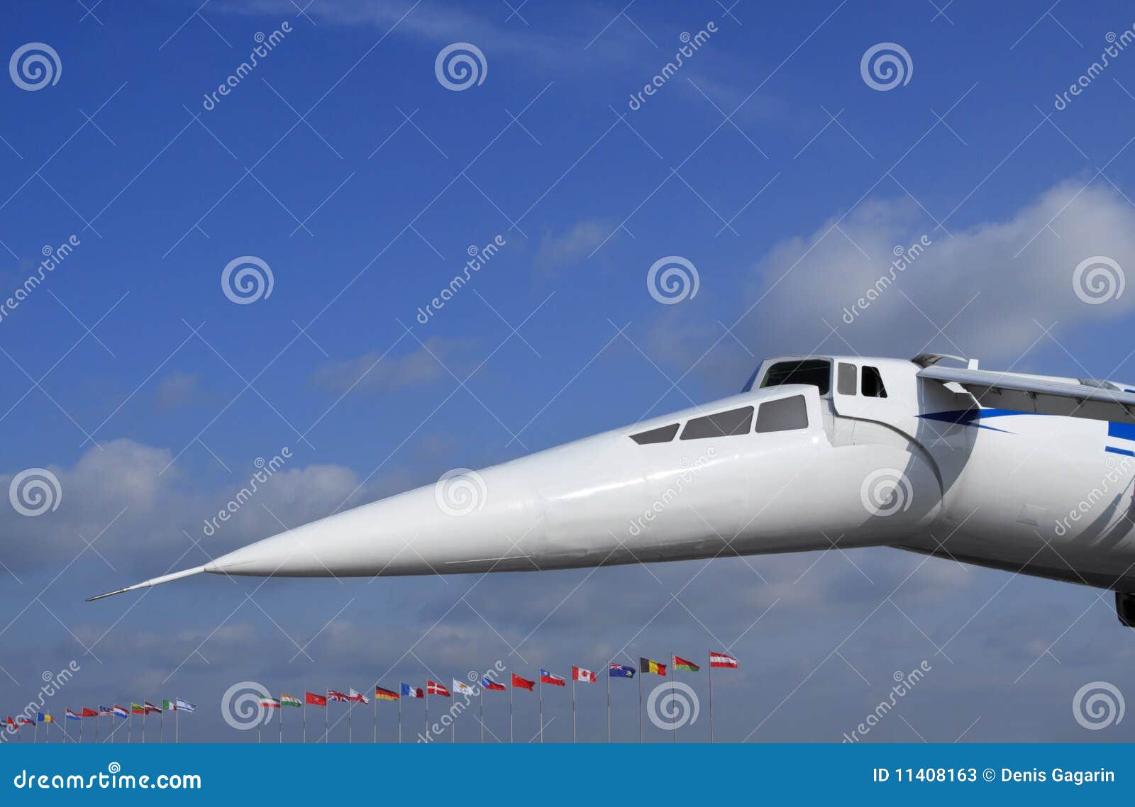 Droop-snooper of jetliner stock image. Image of airbus - 11408163