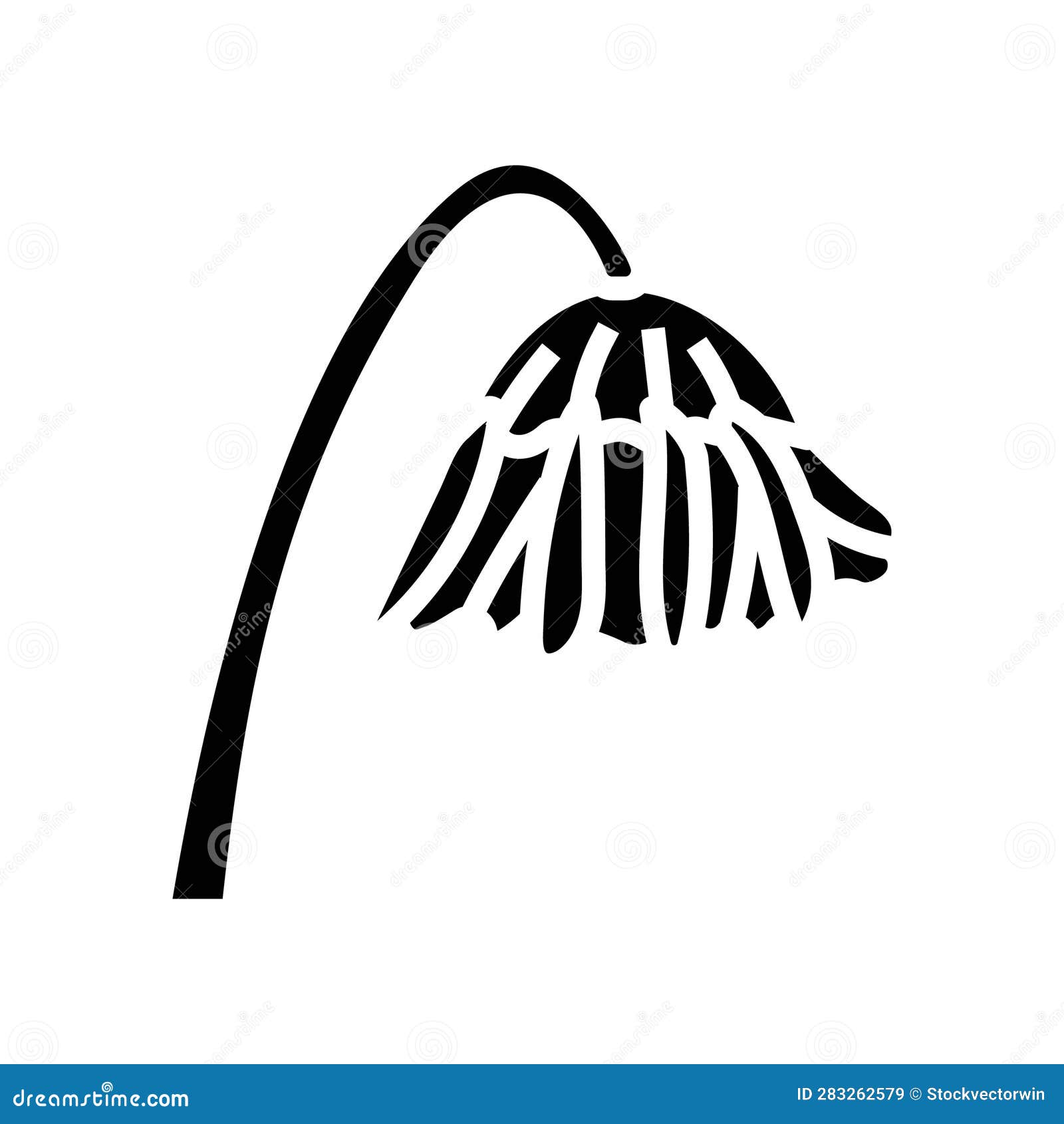 Drooping Flowers Sad Mood Glyph Icon Vector Illustration Stock ... Drooping Flowers Sad Mood Glyph Icon Vector Illustration Stock ...