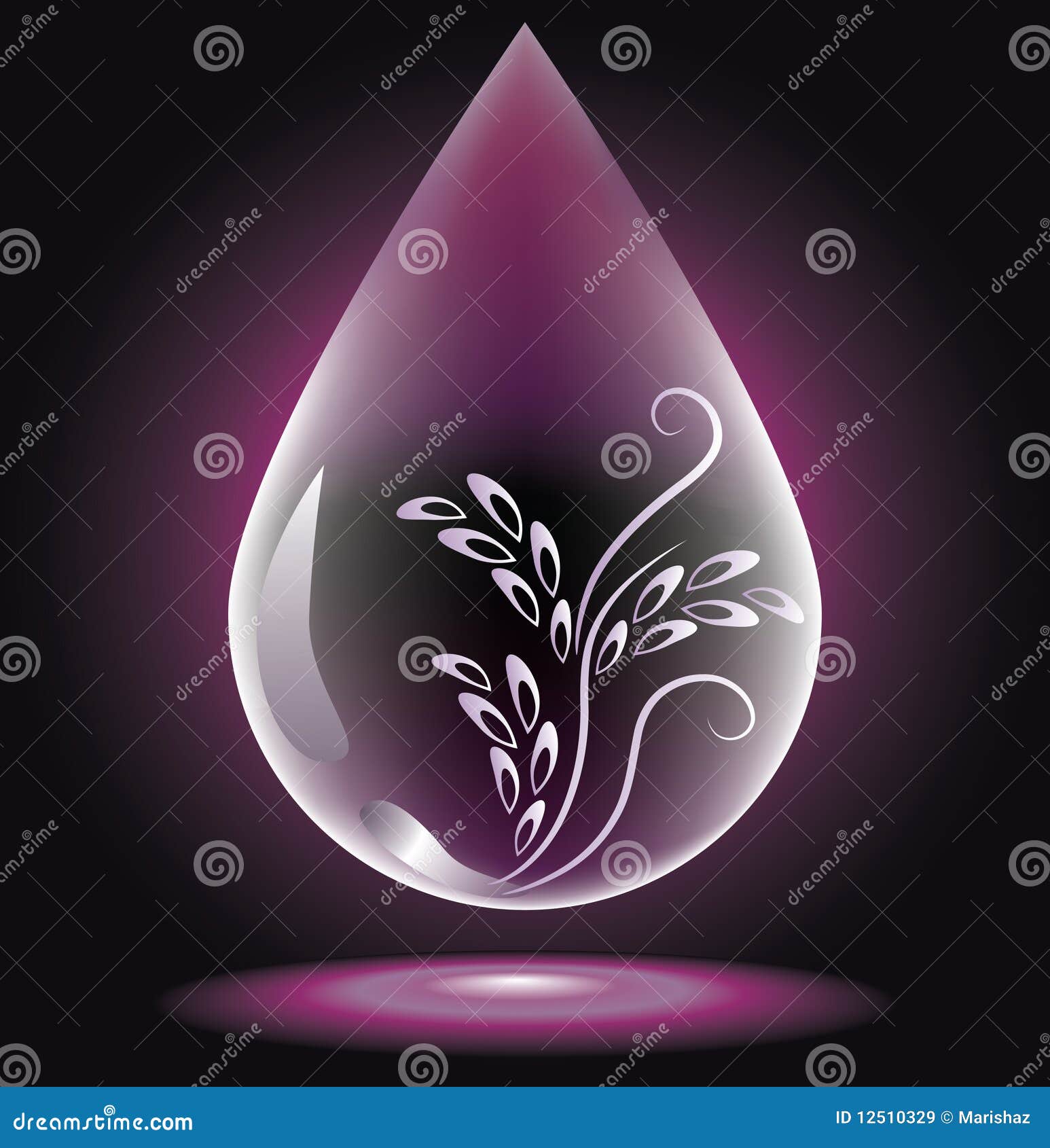 Drop stock vector. Illustration of drip, round, limpid - 12510329