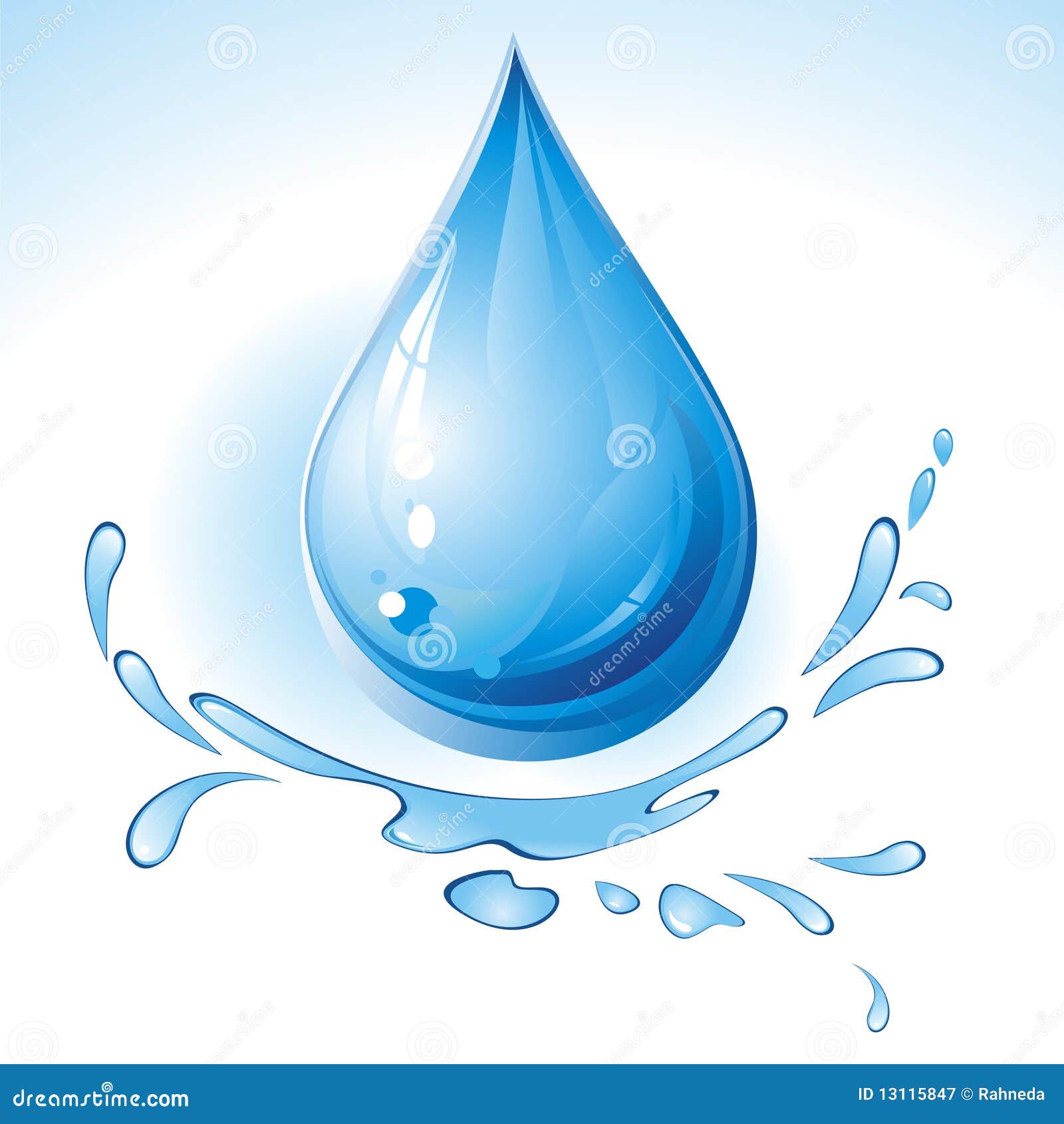 Drop. stock vector. Illustration of macro, rotate, splash - 13115847