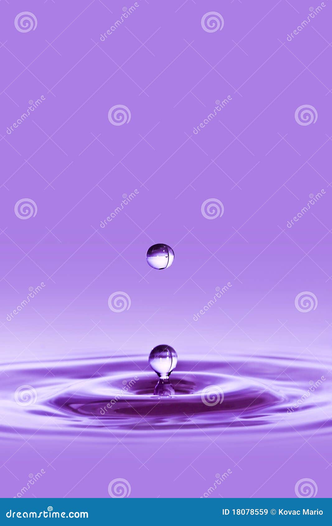 Drop stock image. Image of reflection, raindrop, impact - 18078559